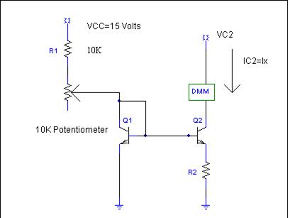 Figure 9.3 is a schematicdiagram of a Widlar current source.